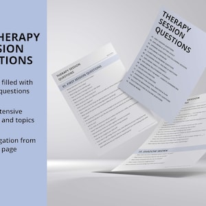 Therapy Counseling Session Questions Interventions Therapist Tools CBT ...