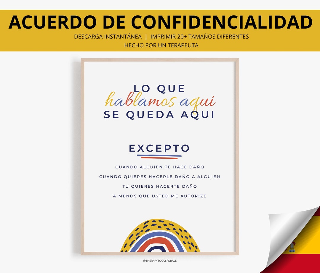 Spanish Digital Therapy Counseling Confidentiality Agreement ...