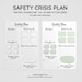 Printable Safety Crisis Plan Worksheet, Therapy Aid, School Counselor ...