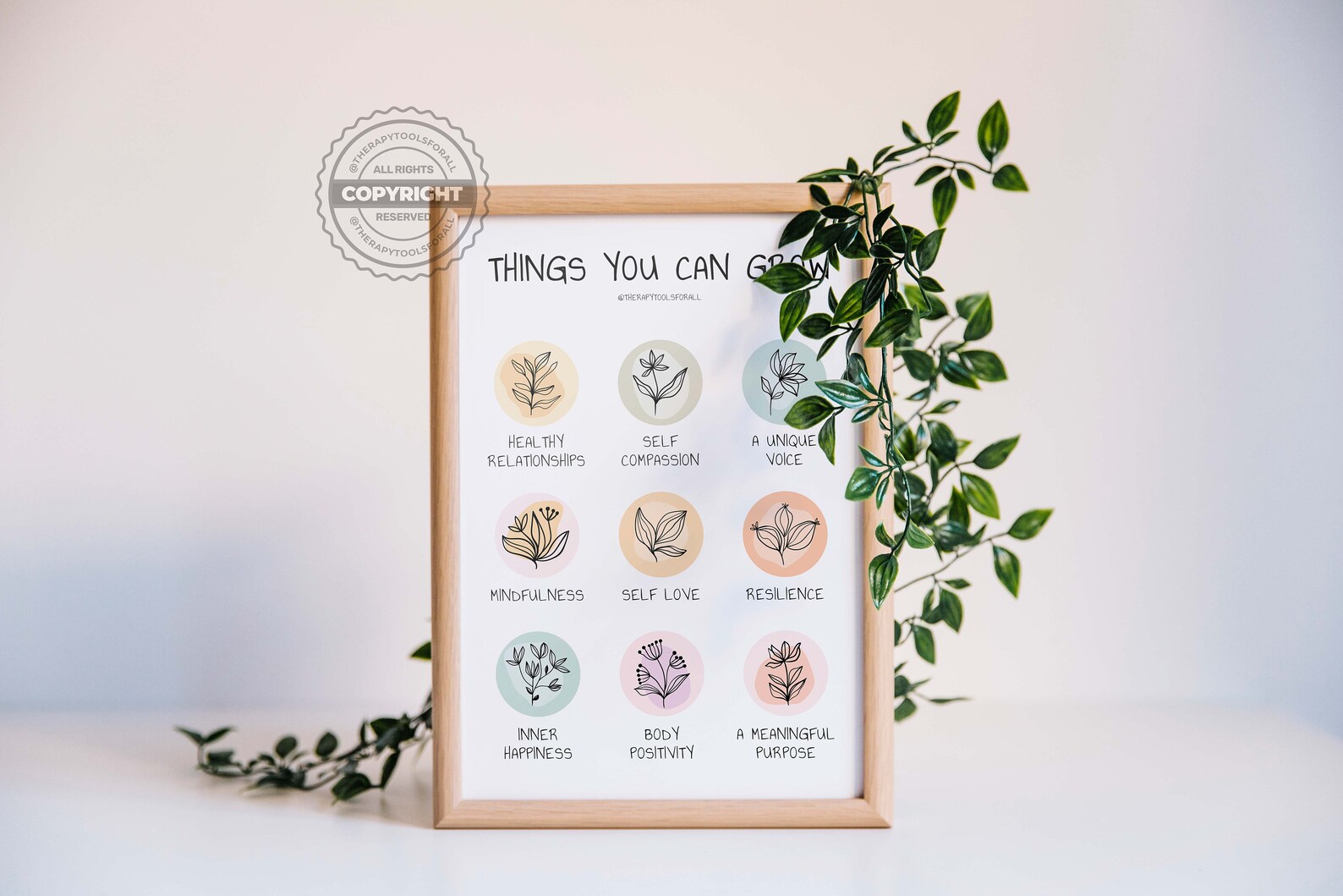 Grow Self Growth Self Development Digital Mental Health Poster - Etsy