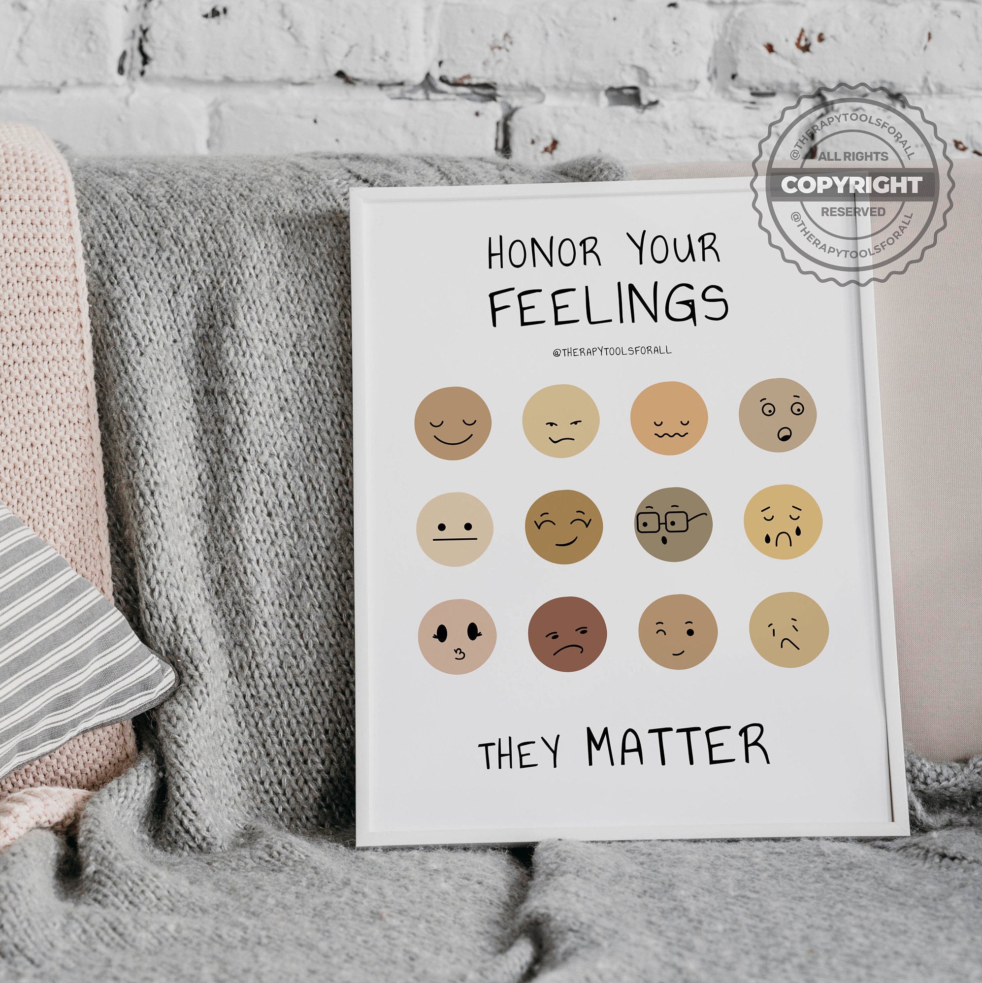 Honour Your Feelings Print Feelings Matter Wall Art - Etsy