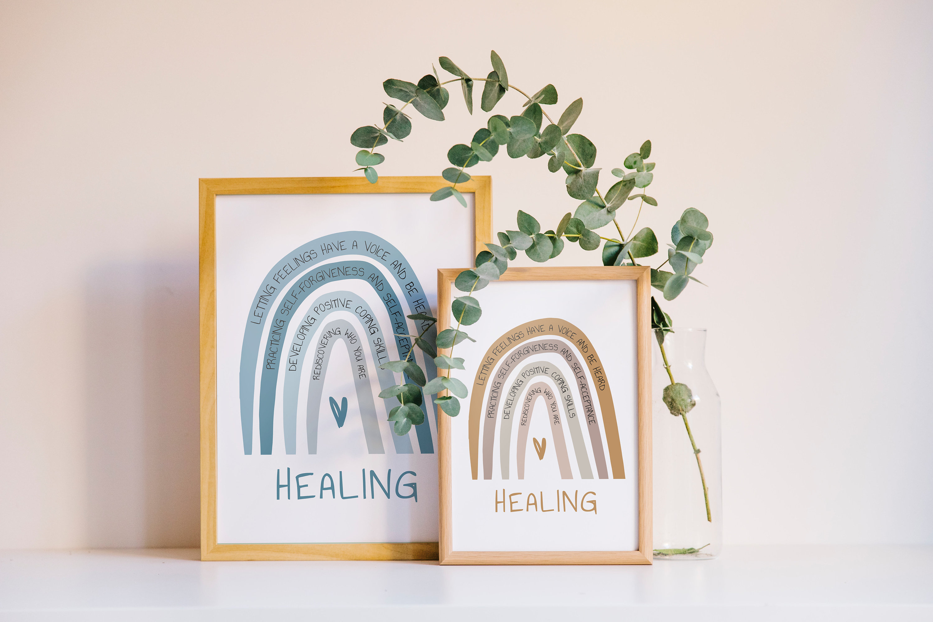 Healing Digital Print, Quote Mental Health Poster, Therapy, Counselor ...