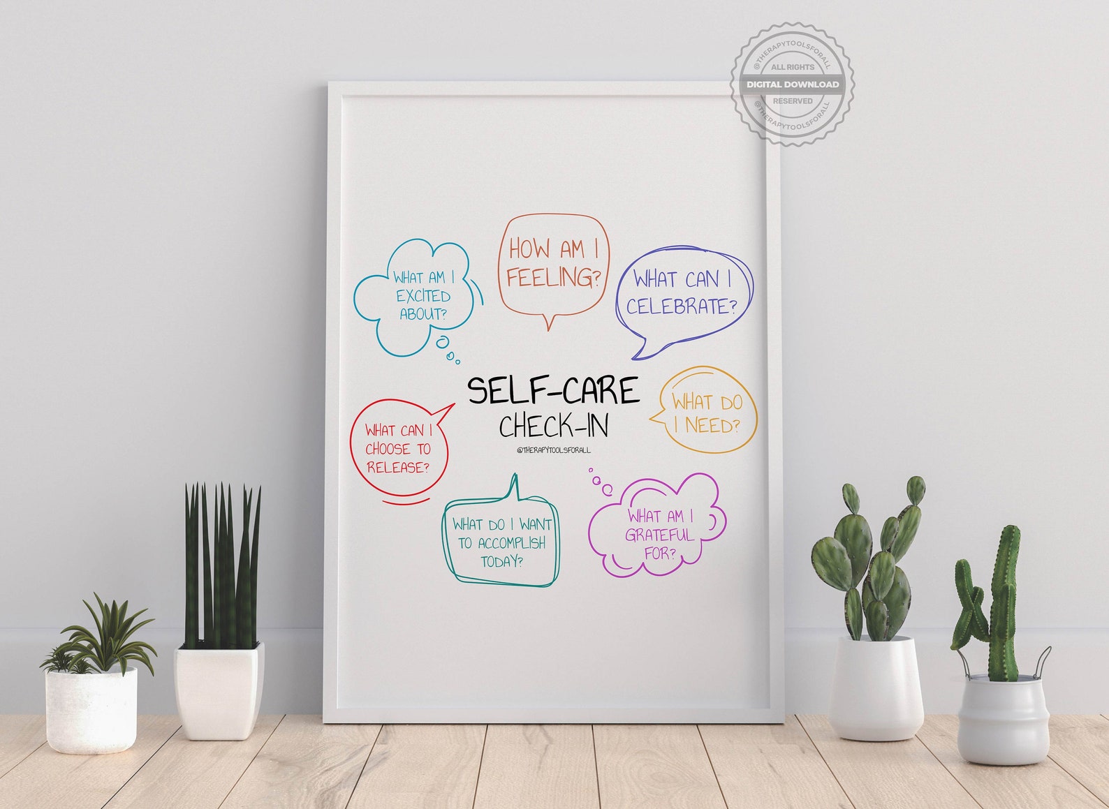 Self Care Digital Poster, Self Love, Mental Health, Well Being Print ...
