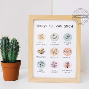 Grow Self Growth Self Development Digital Mental Health Poster ...