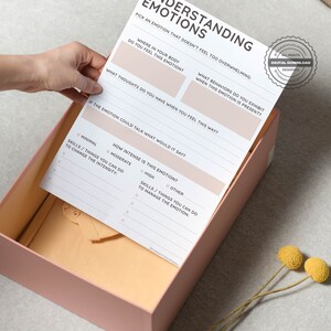 Understanding Emotions Printable Interactive Worksheet Journal Planner ...