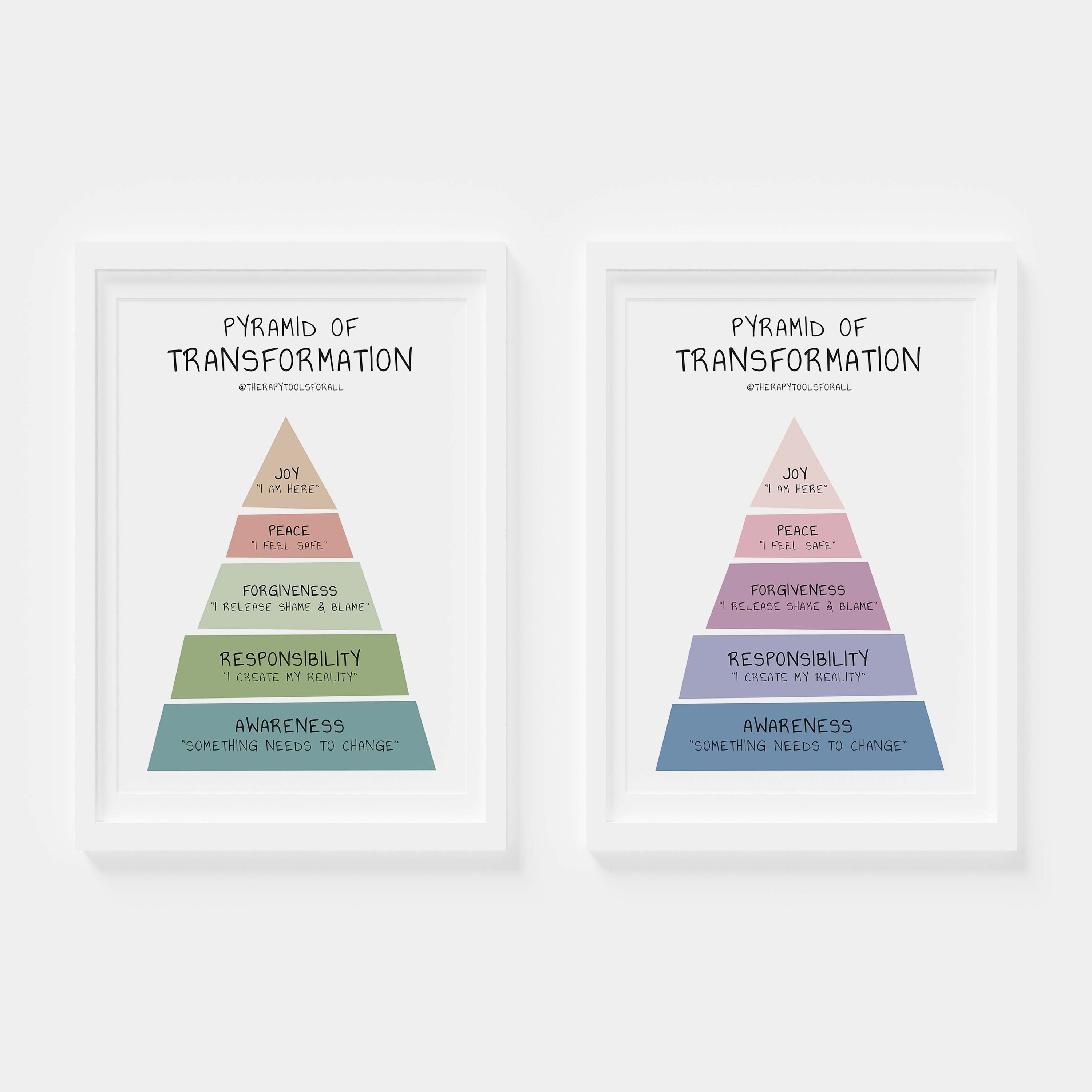 Pyramid of Transformation Growth Healing Digital Print - Etsy Canada