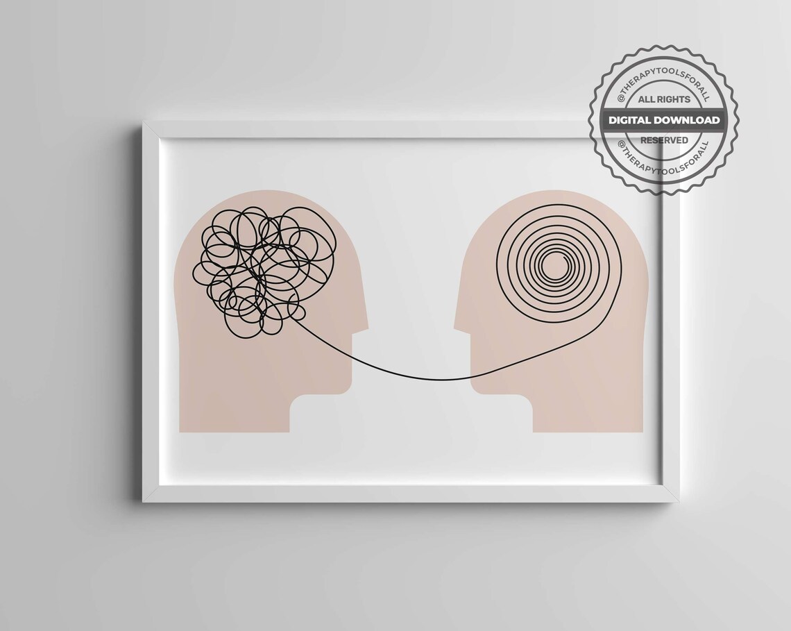 Therapy Talking Helps Therapist Office Art Psychology Wall - Etsy