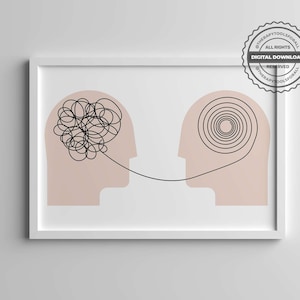 Therapy Talking Helps Therapist Office Art Psychology Wall Décor ...