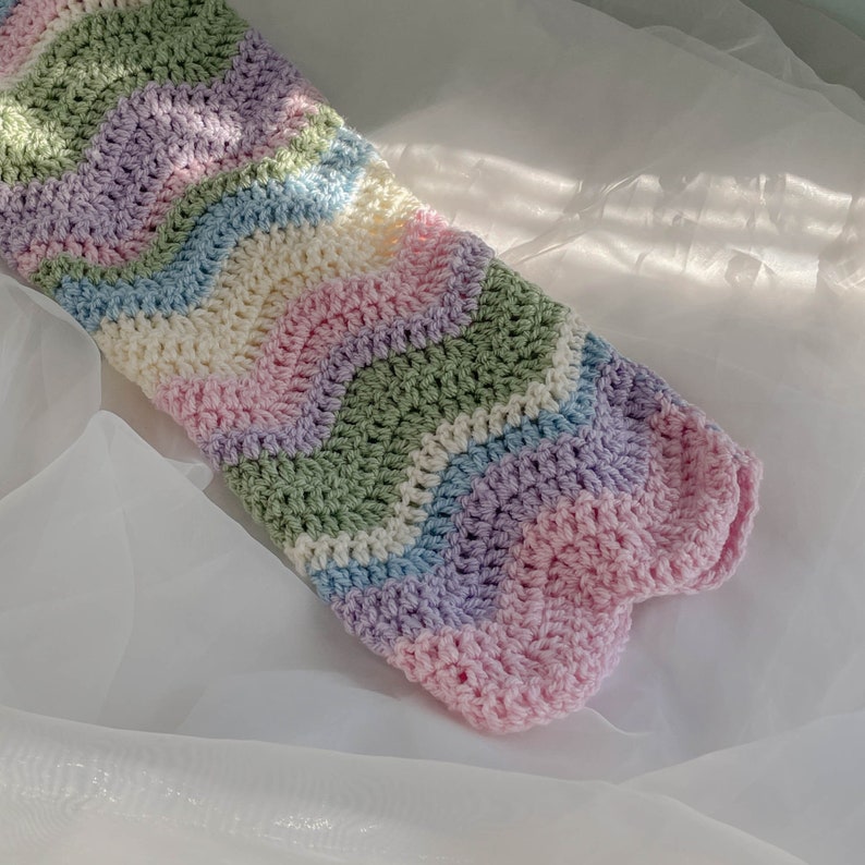 What Morgan Makes Ripple Crew Crochet Sweater PDF Pattern - Etsy