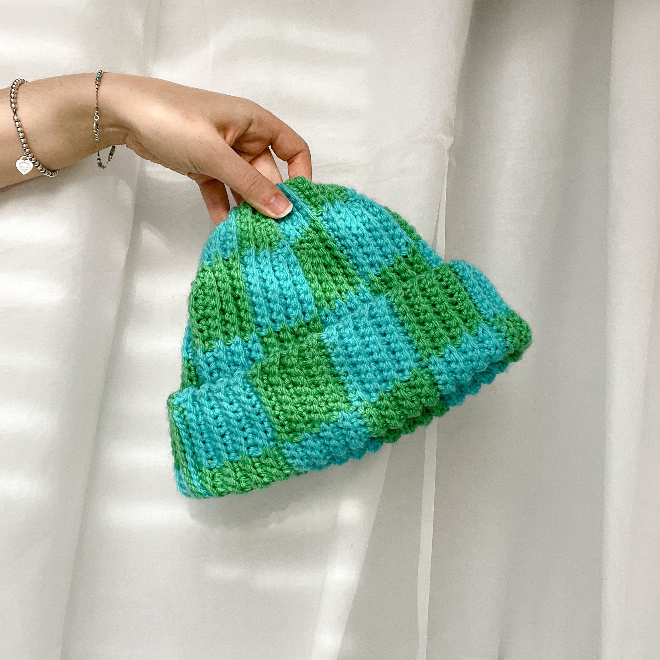 Crochet Hat Pattern Crochet Beanie the Checker Beanie | Etsy