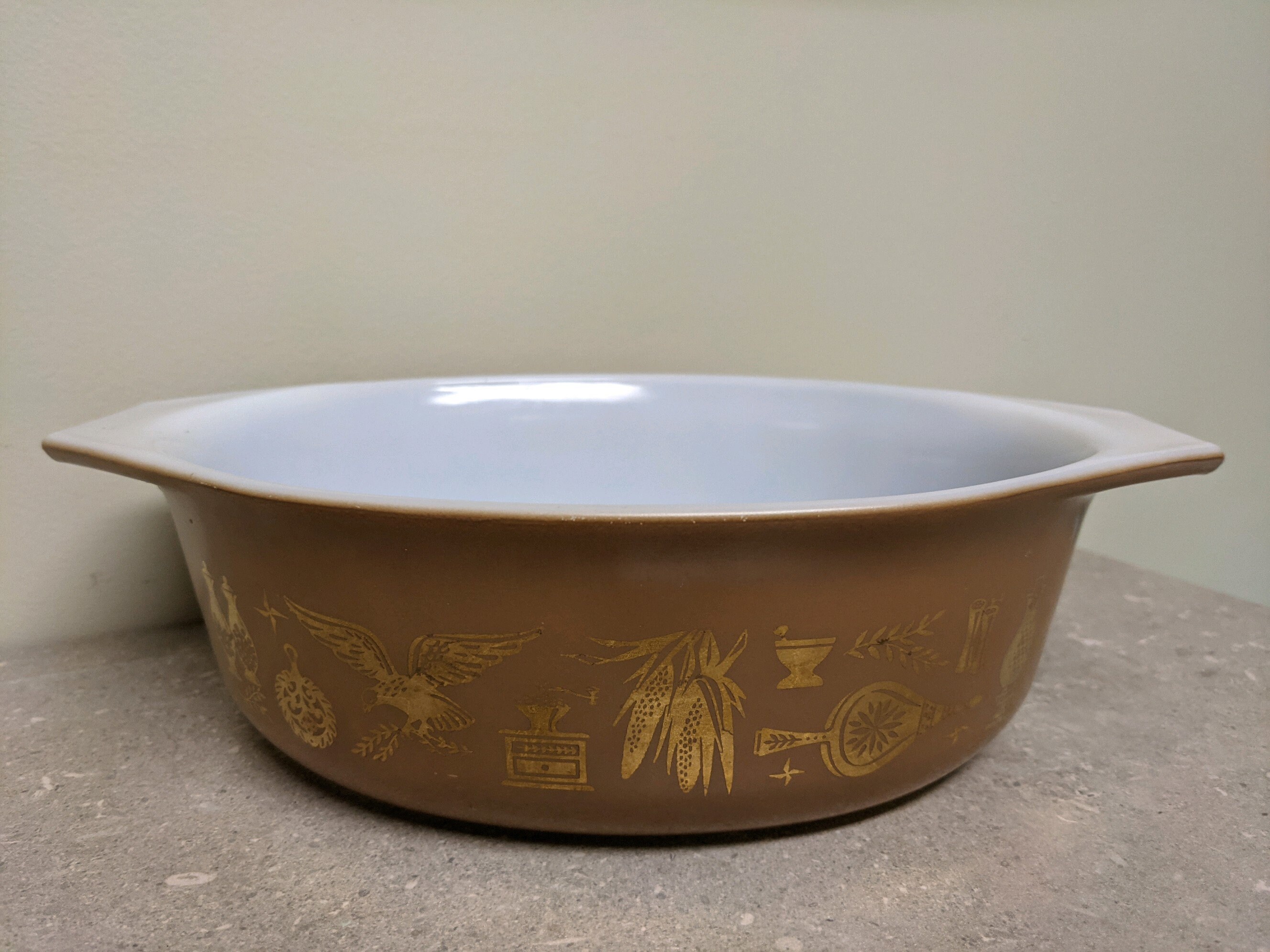 Vintage Pyrex Early American 1 1/2 Qt Casserole Dish | Etsy