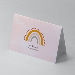 Rainbow Personalized Notecard, Custom, Stationery Set, Gift - Etsy