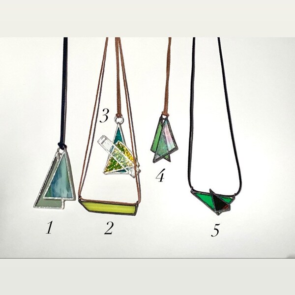 Stain Glass Necklace - Etsy