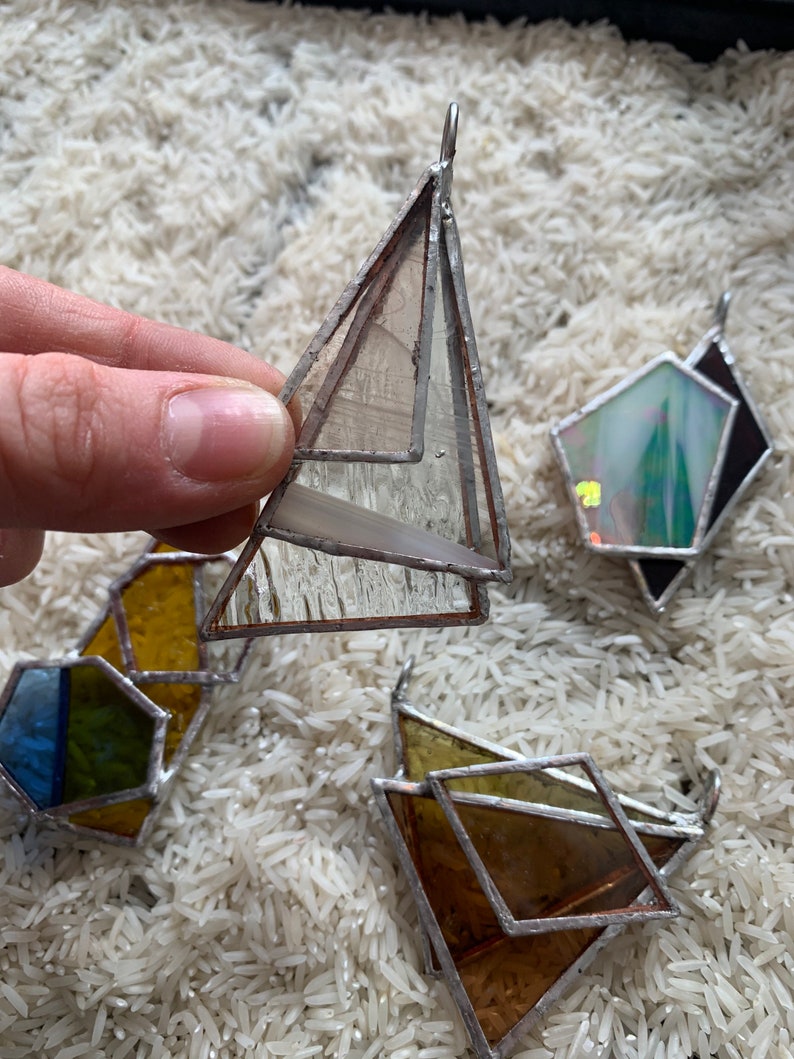 Handmade Stained Glass Pendant - Etsy