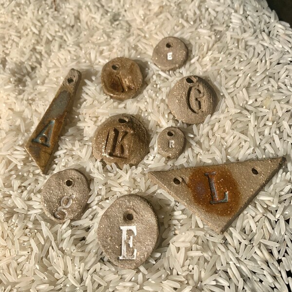 Pottery Initial - Etsy