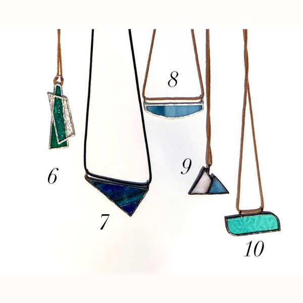 Stain Glass Necklace - Etsy