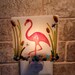 Fused Art Glass Flamingo Nightlight - Etsy