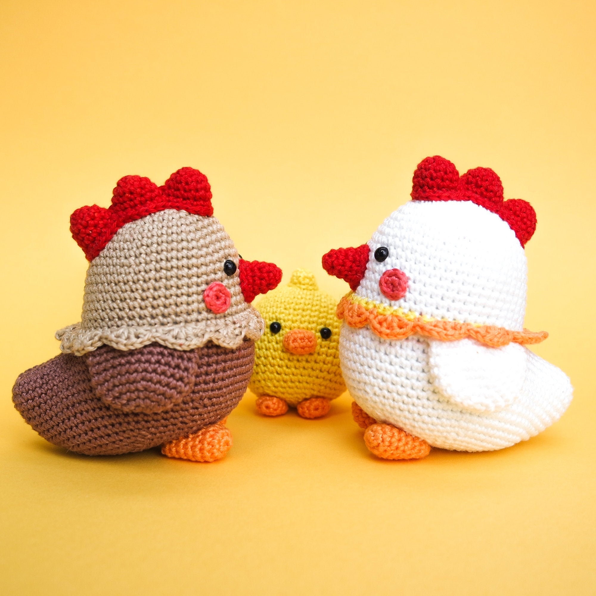 CROCHET PATTERN Albert, Alberta and Bert the Chicken Family - Etsy