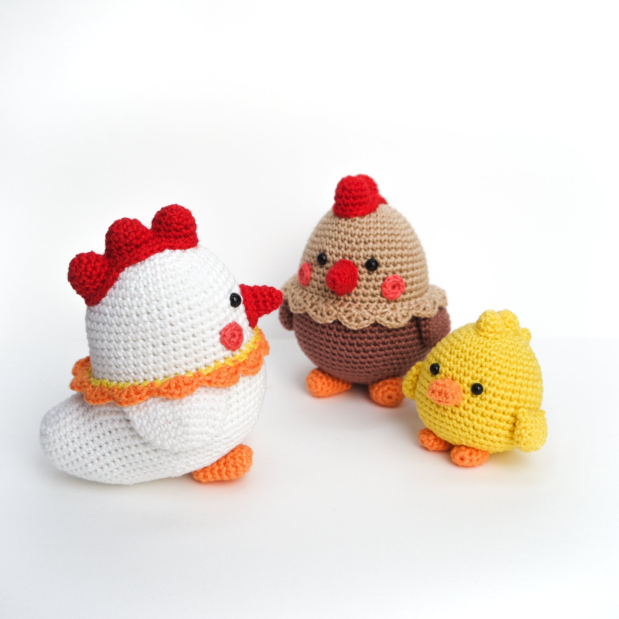 CROCHET PATTERN Albert, Alberta and Bert the Chicken Family - Etsy