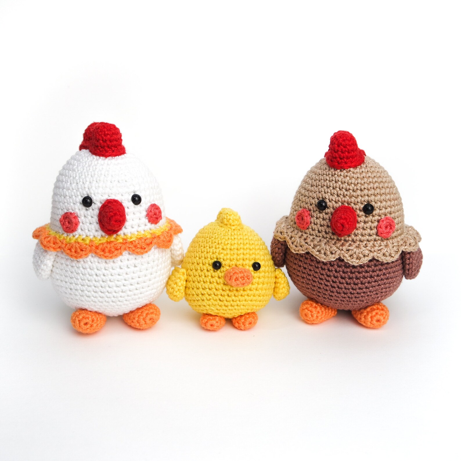 CROCHET PATTERN Albert, Alberta and Bert the Chicken Family - Etsy