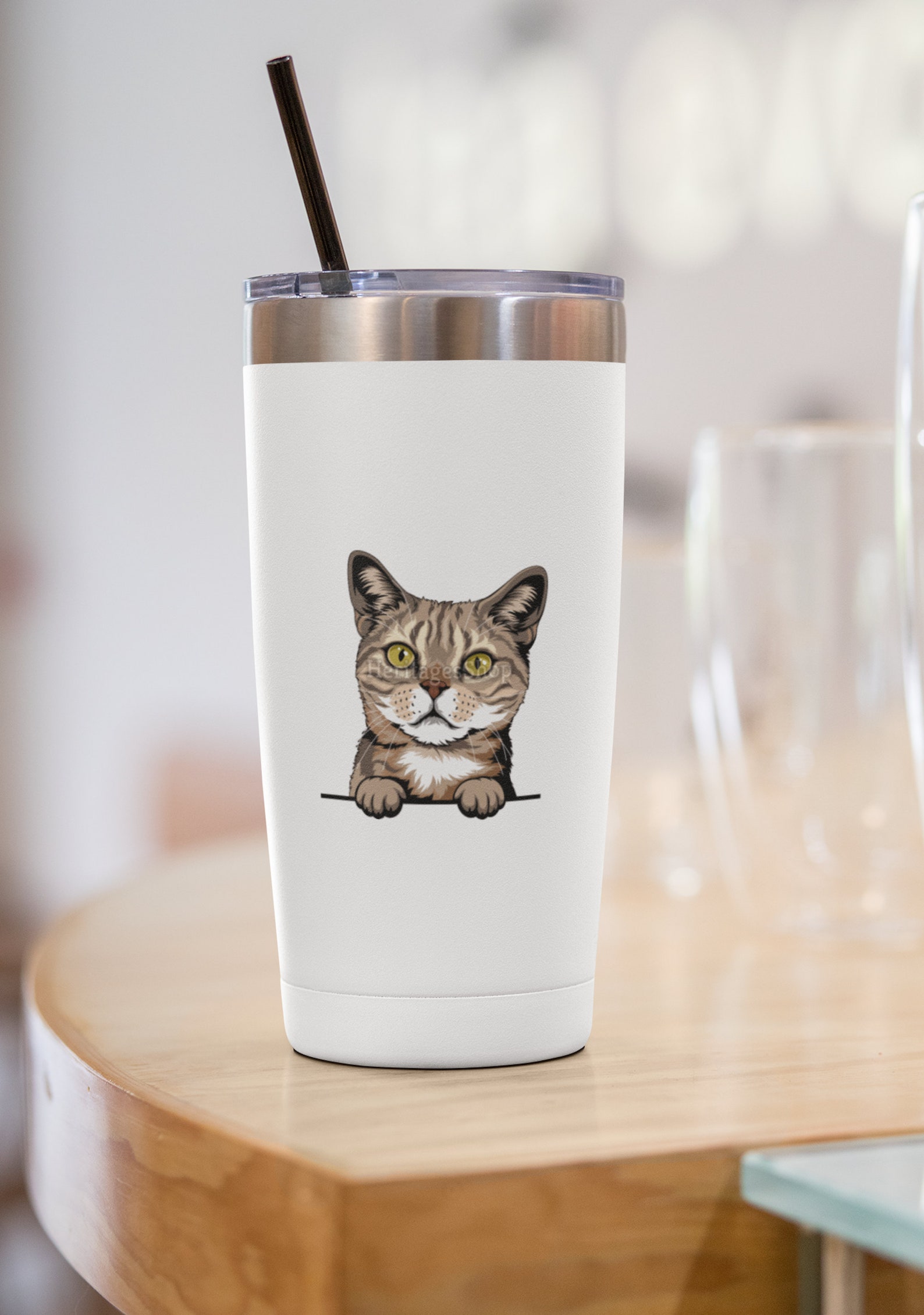 Tabby Cat Breed Illustration - Peeking Line - Peekaboo - .svg .png .jpg ...