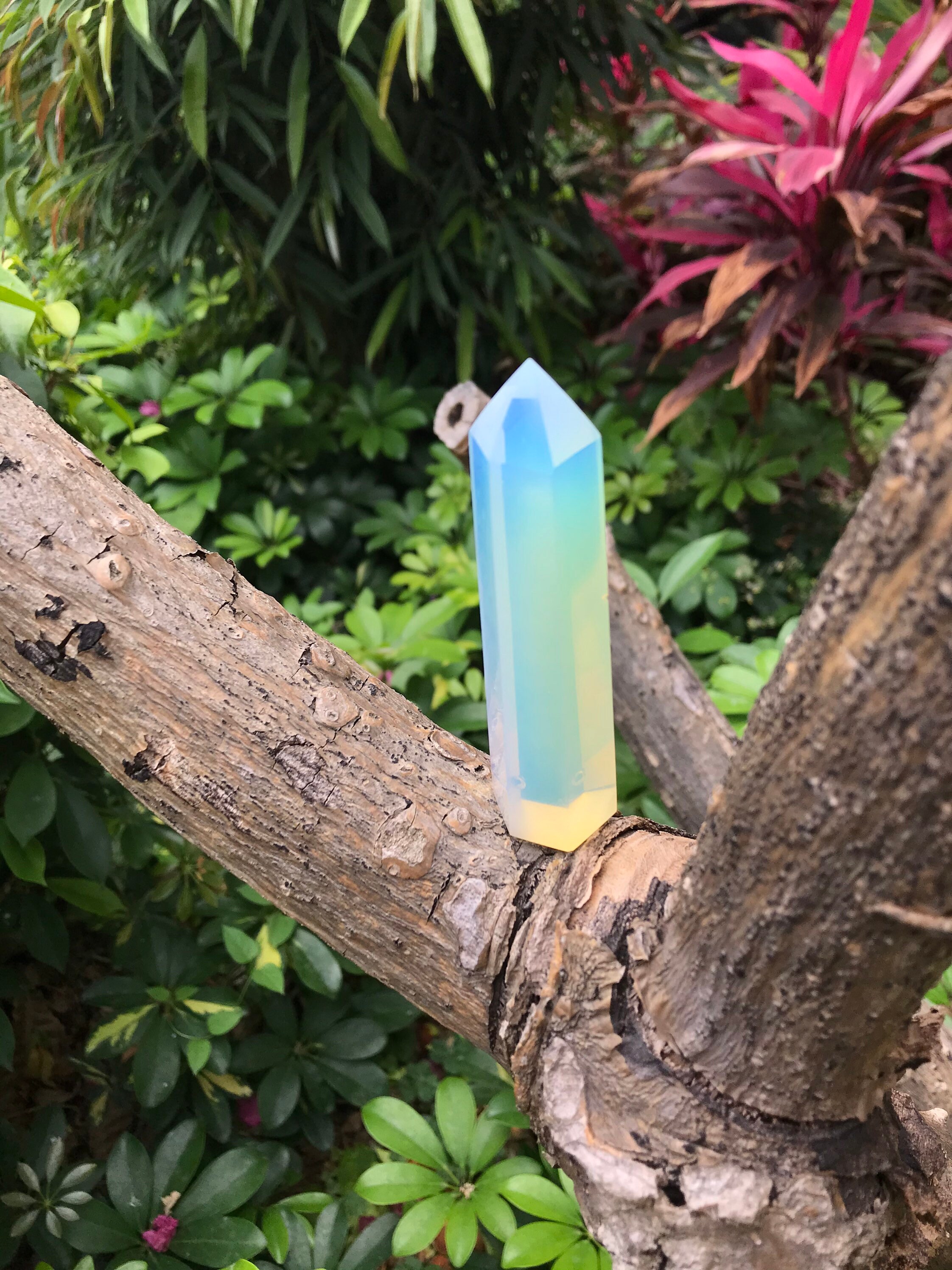 Natural Crystal Pendant Powering Happiness Wealth Healing - Etsy UK