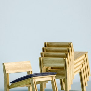 Baltic Birch Stacking Dining Chairs: Contemporary and Versatile Comfort ...