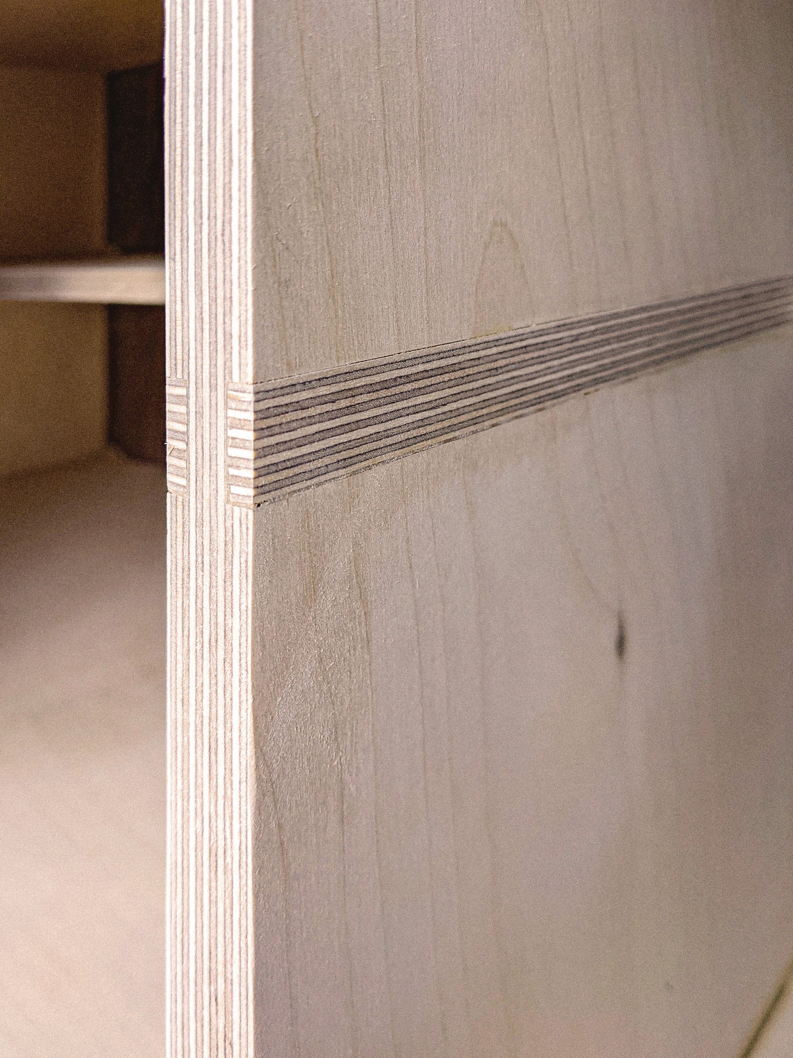 Plywood TV Console / Media Stand / TV Stand / Low Sideboard With ...