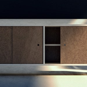 Plywood TV Console / Media Stand / TV Stand / Low Sideboard With ...