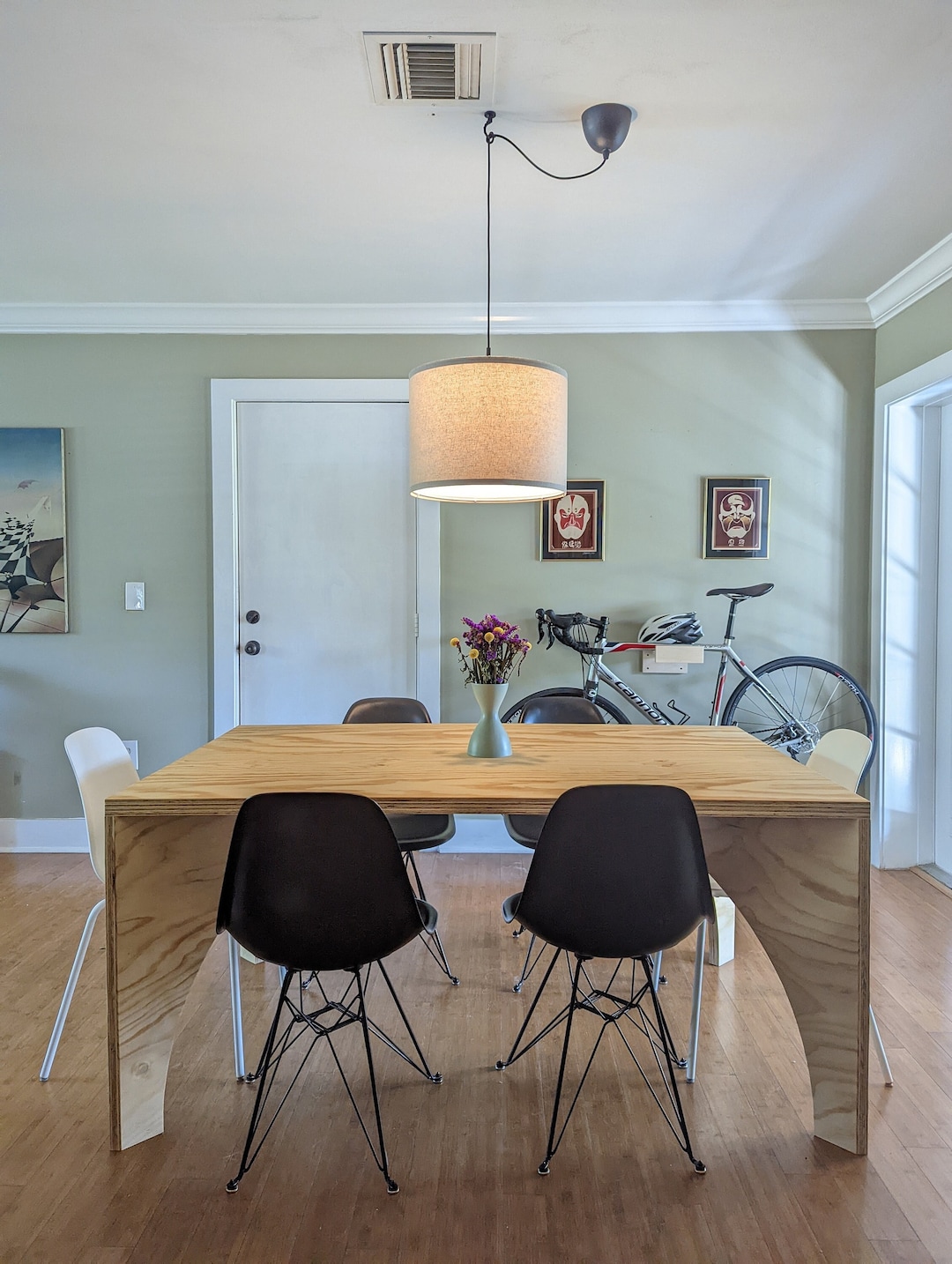 Contemporary Plywood Dining Table With Rounded Legs - Etsy