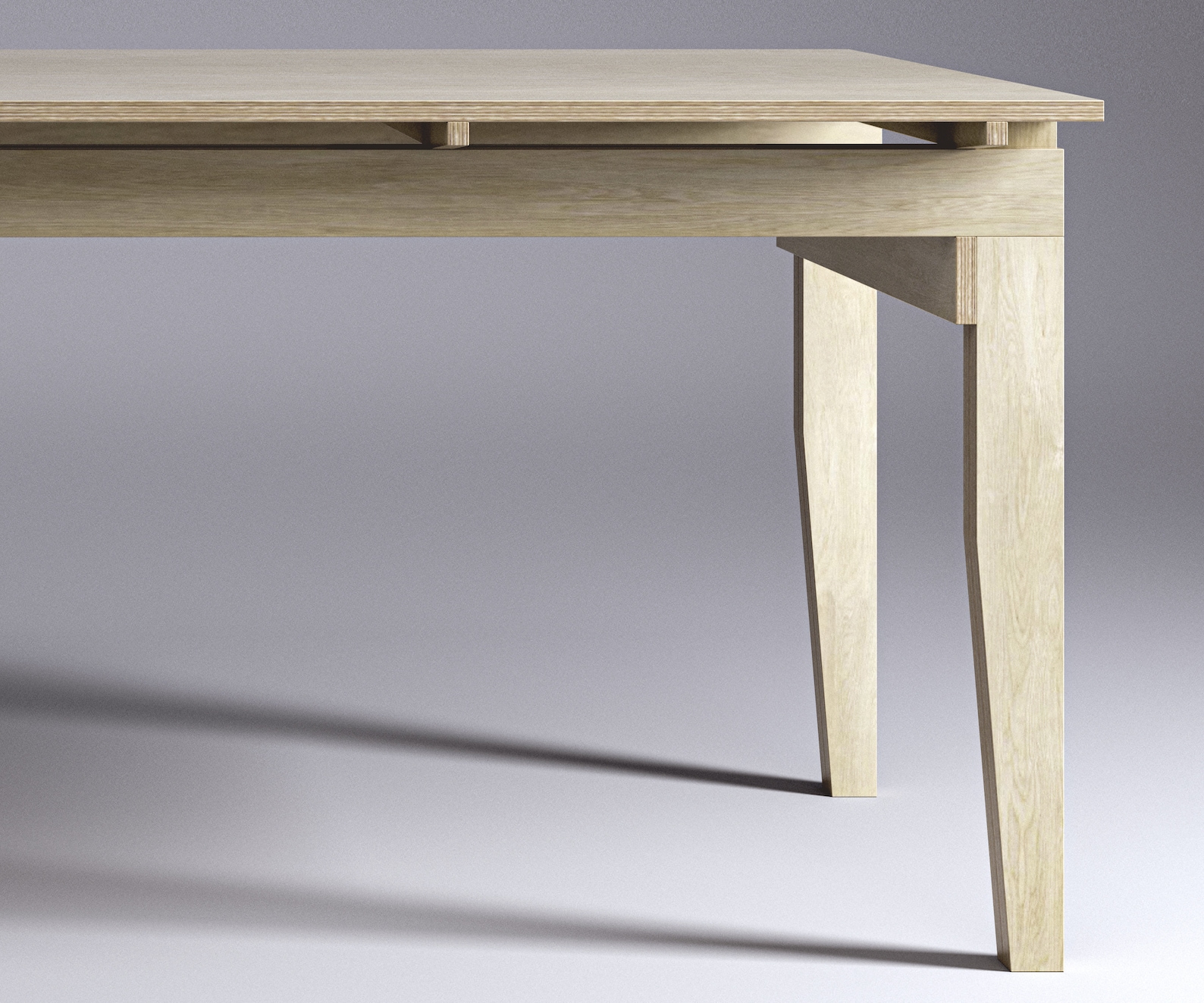 Custom Modern Plywood Dining Table / Contemporary Design - Etsy