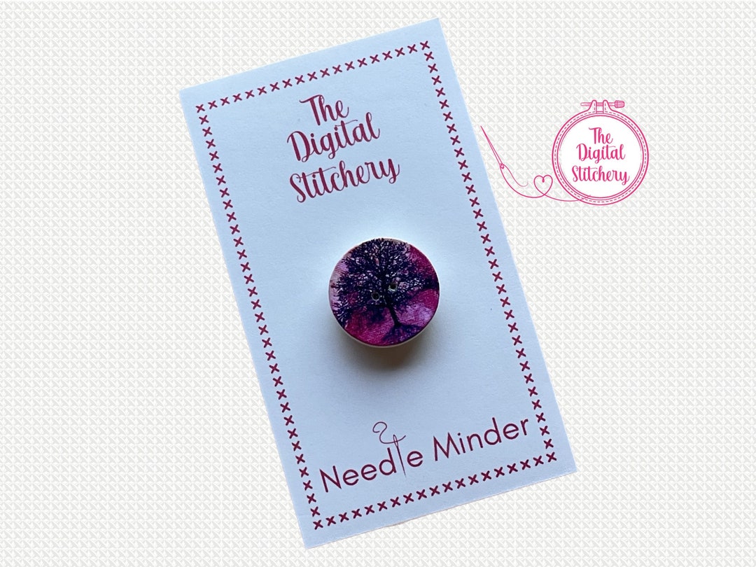 Tree of Life Button Needle Minder for Cross Stitch, Embroidery ...