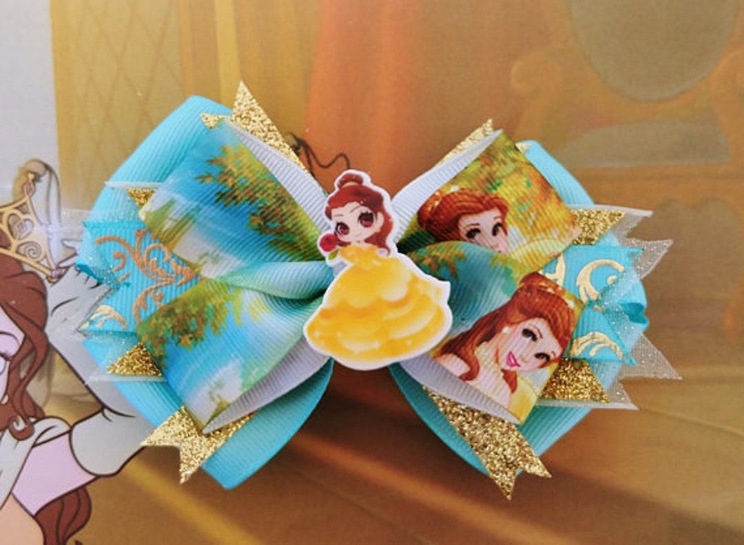 Beauty and the Beast Bow Belle Princess Belle Beast - Etsy