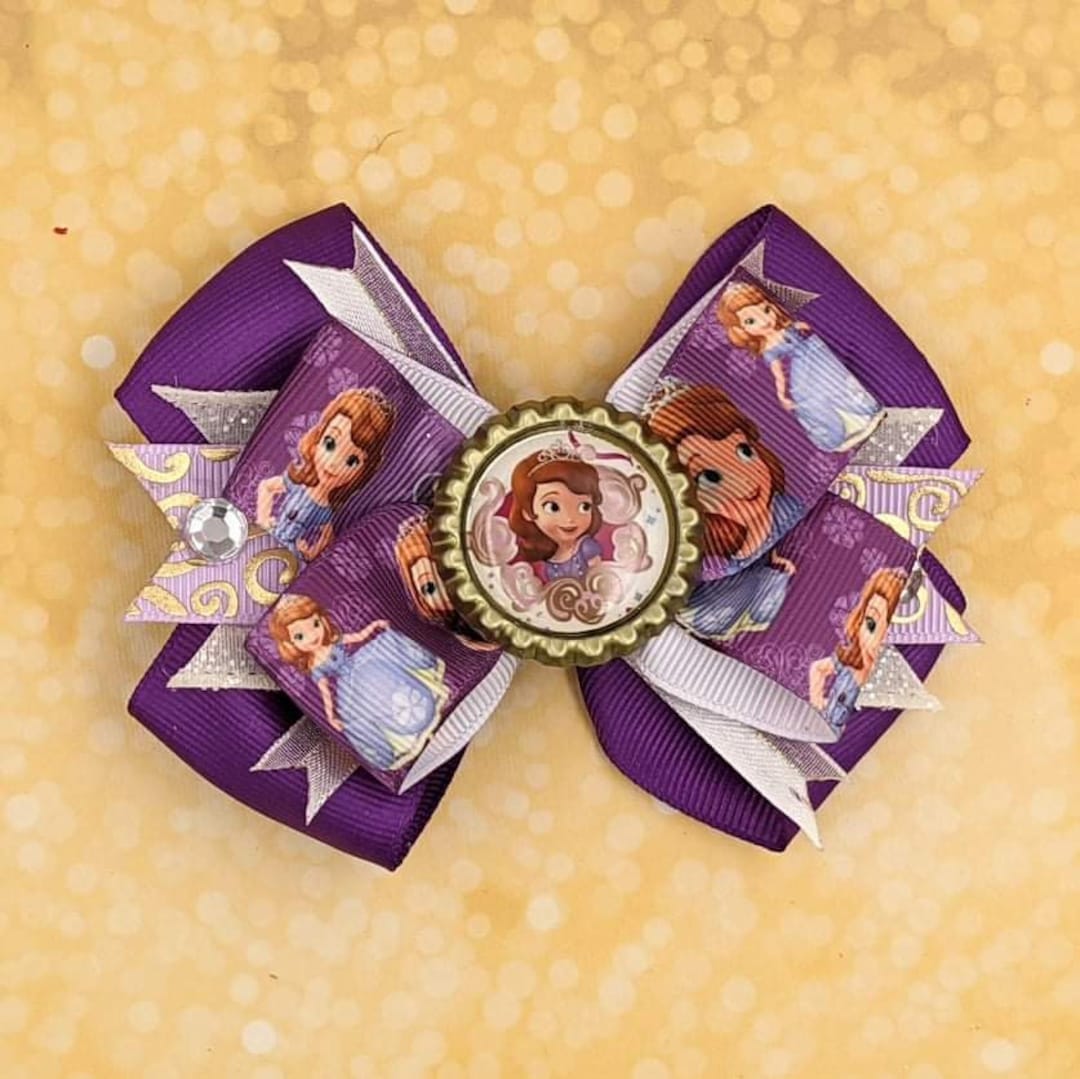 Disney Princess Sofia Bow Sofia the First princess Sofia - Etsy