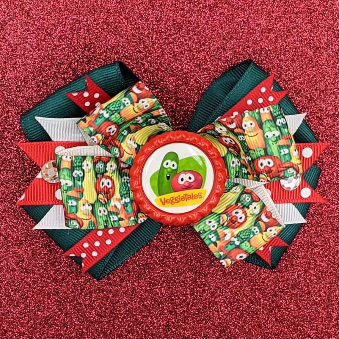 Veggie Tales Bow Veggie Tales Birthday Bob the Tomato | Etsy