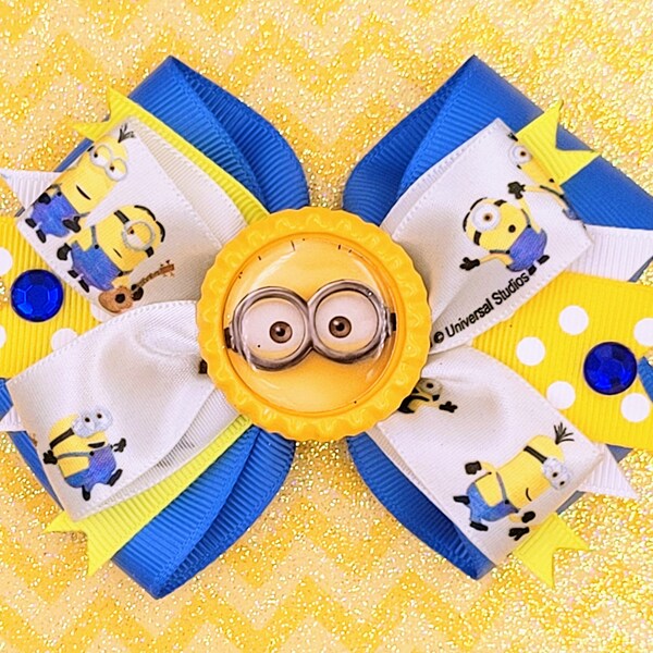 Minion Hair Bow - Etsy