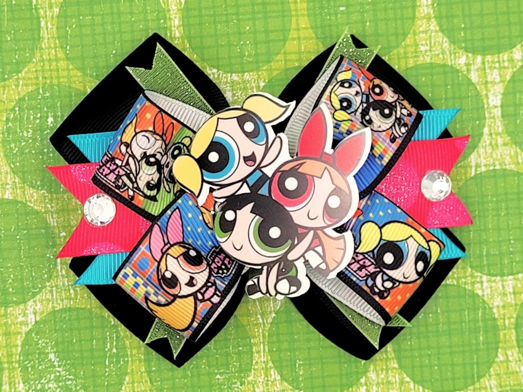Powerpuff Bow Powerpuff Girls Power Puff Girls Birthday Superhero Girl ...