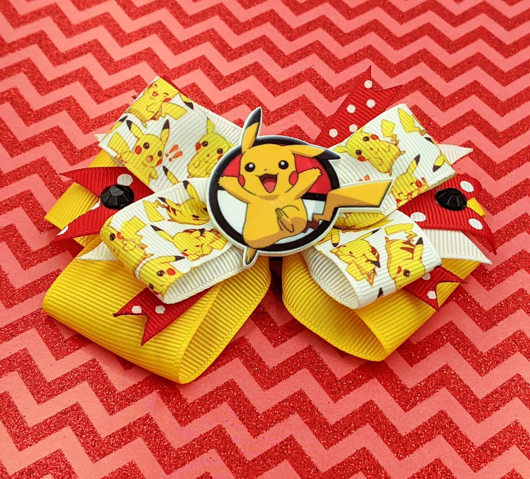 Pikachu Pokemon Bow Pokemon Pikachu Pokemon Bow - Etsy