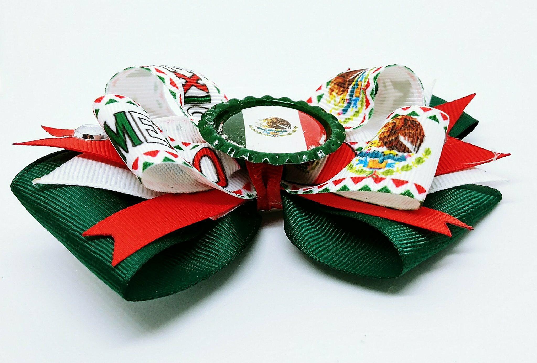 Mexico Hair Bow Mexico Bow Mexico Pride Mexico Mexico - Etsy