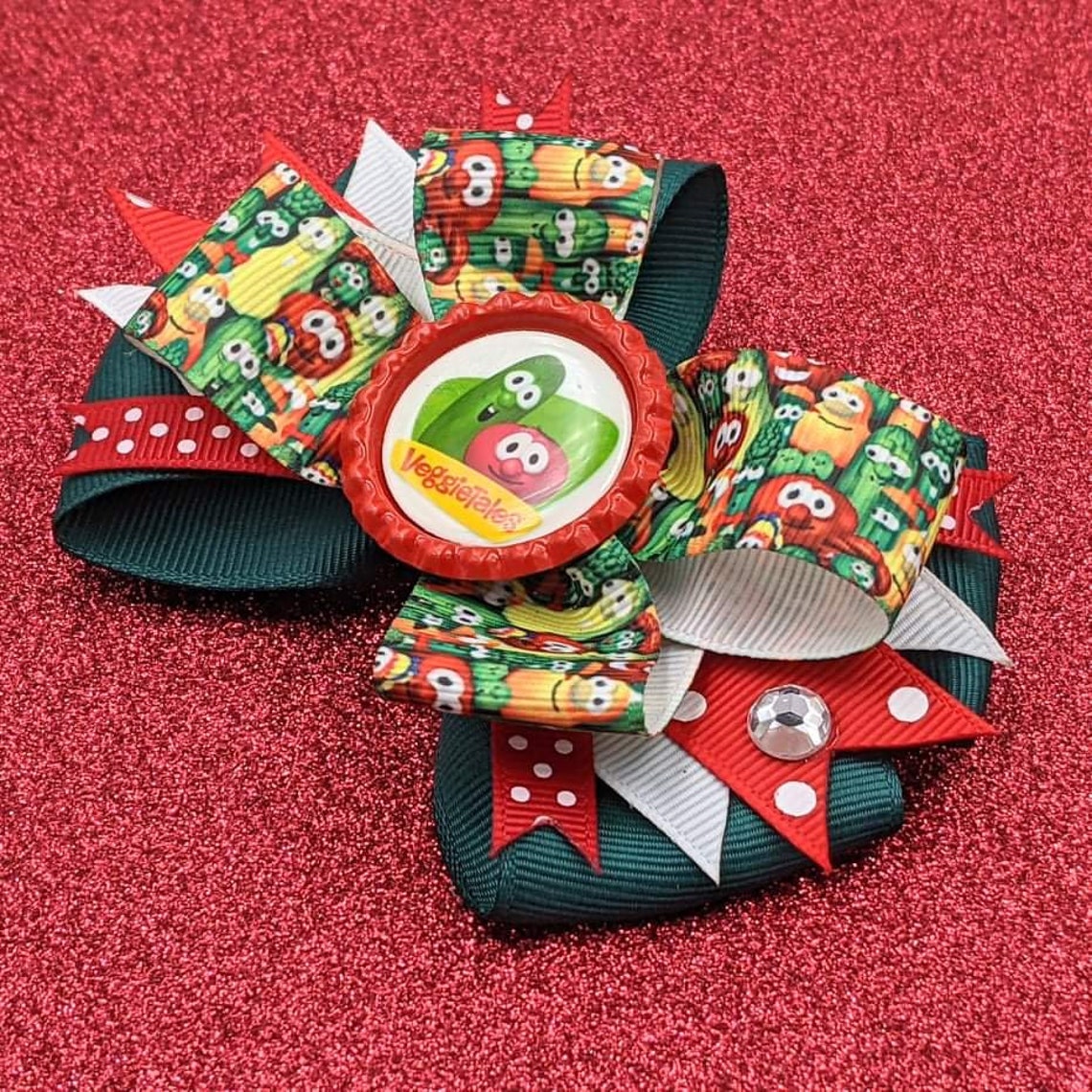 Veggie Tales Bow Veggie Tales Birthday Bob the Tomato | Etsy