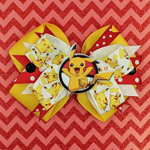 Pikachu Pokemon Bow Pokemon Pikachu Pokemon Bow - Etsy