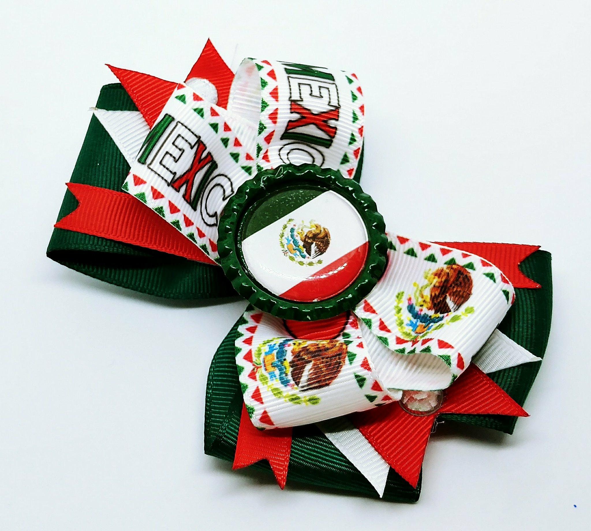 Mexico Hair Bow Mexico Bow Mexico Pride Mexico Mexico - Etsy