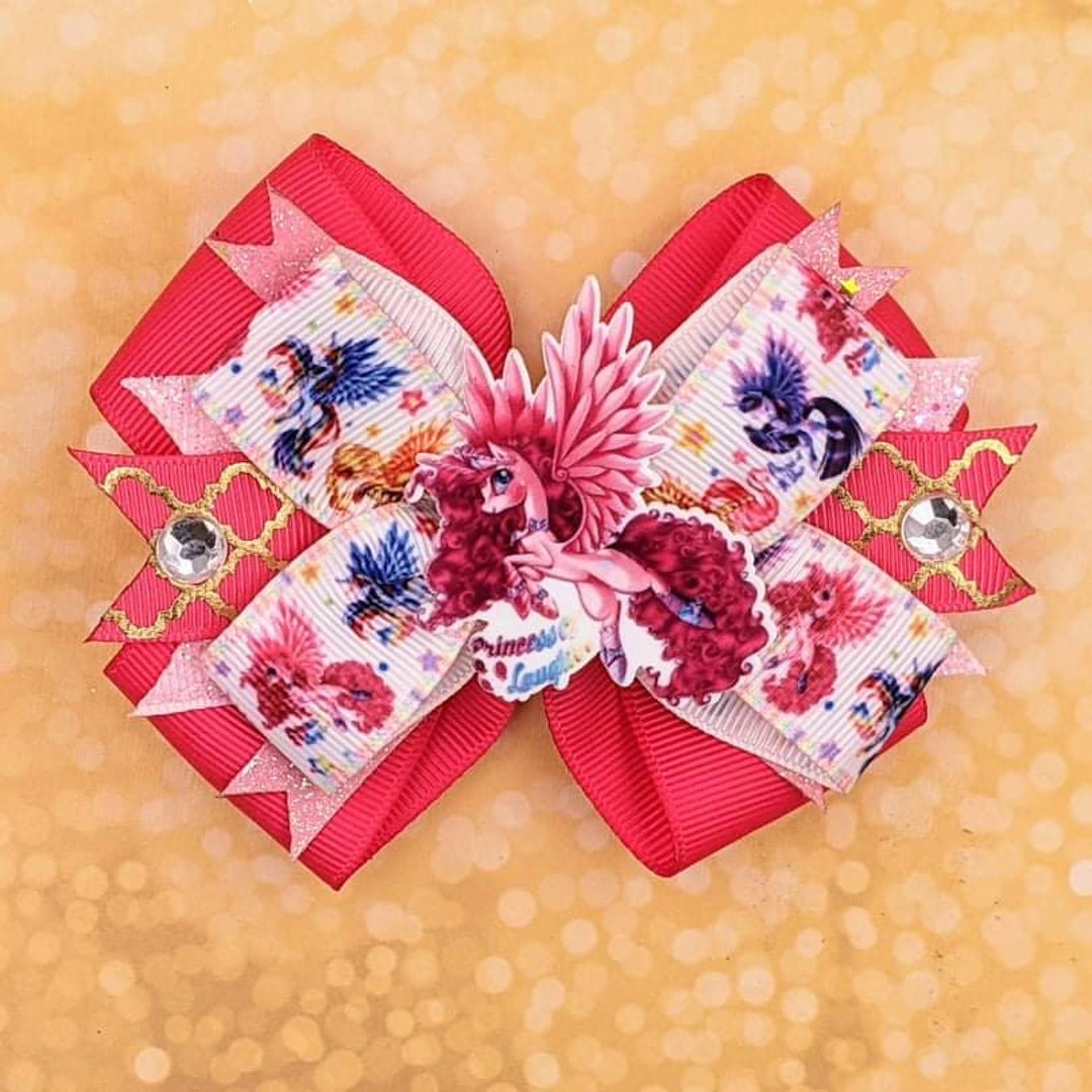 Pinkie Pie Bow My Little Pony Bow Princess of Laughter Pinkie Pie Pony ...