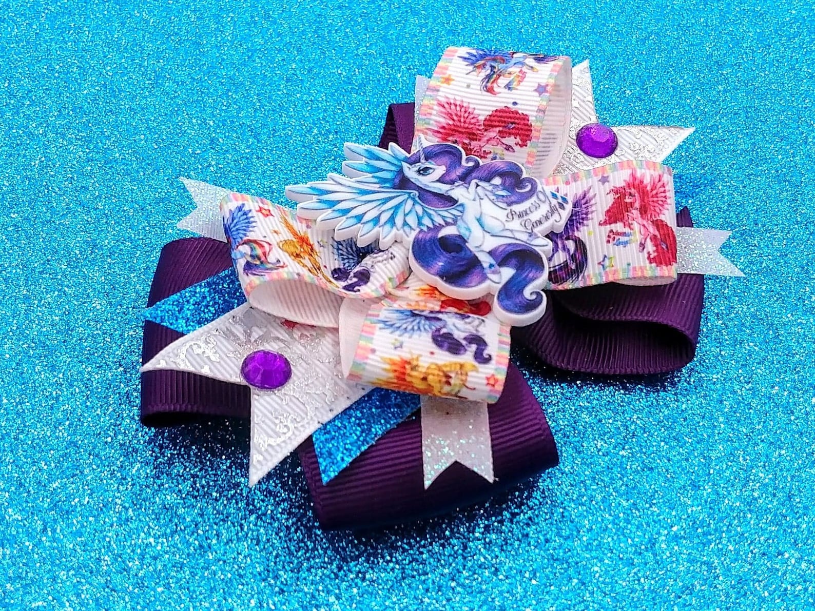 Rarity Bow My Little Pony Bow Princess of Generosity - Etsy