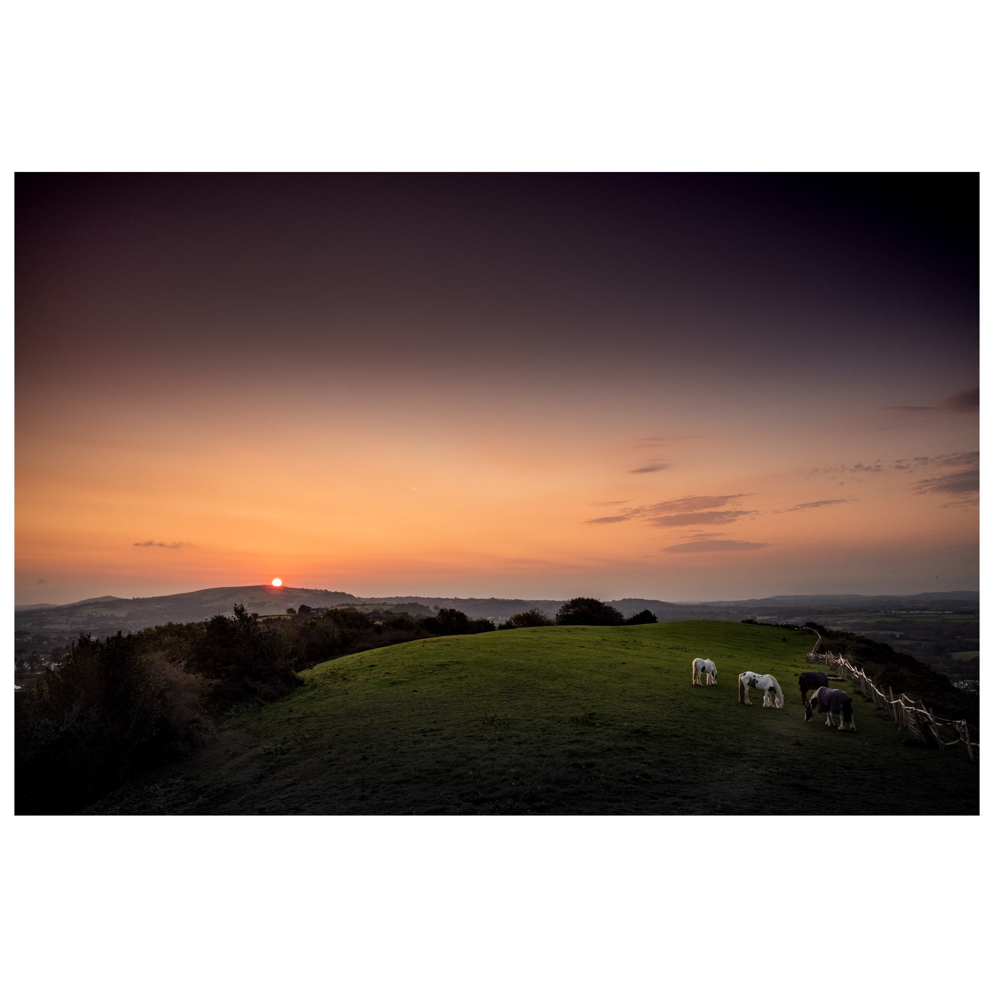 Sunrise From the Billy Wynt, Llantrisant, South Wales - Etsy