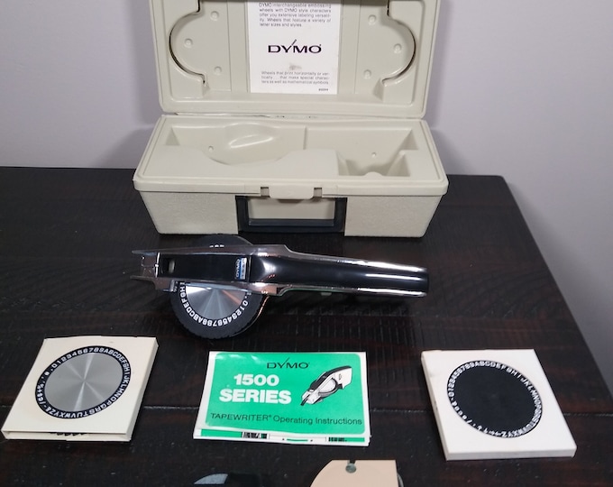 Vintage Dymo Deluxe Tapewriter Kit 1550 Series - Etsy