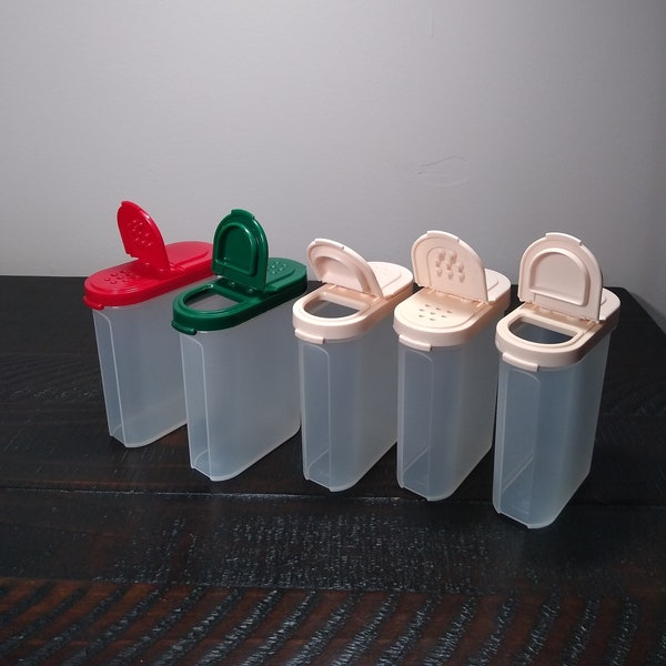 Tupperware Salt and Pepper Shakers - Etsy