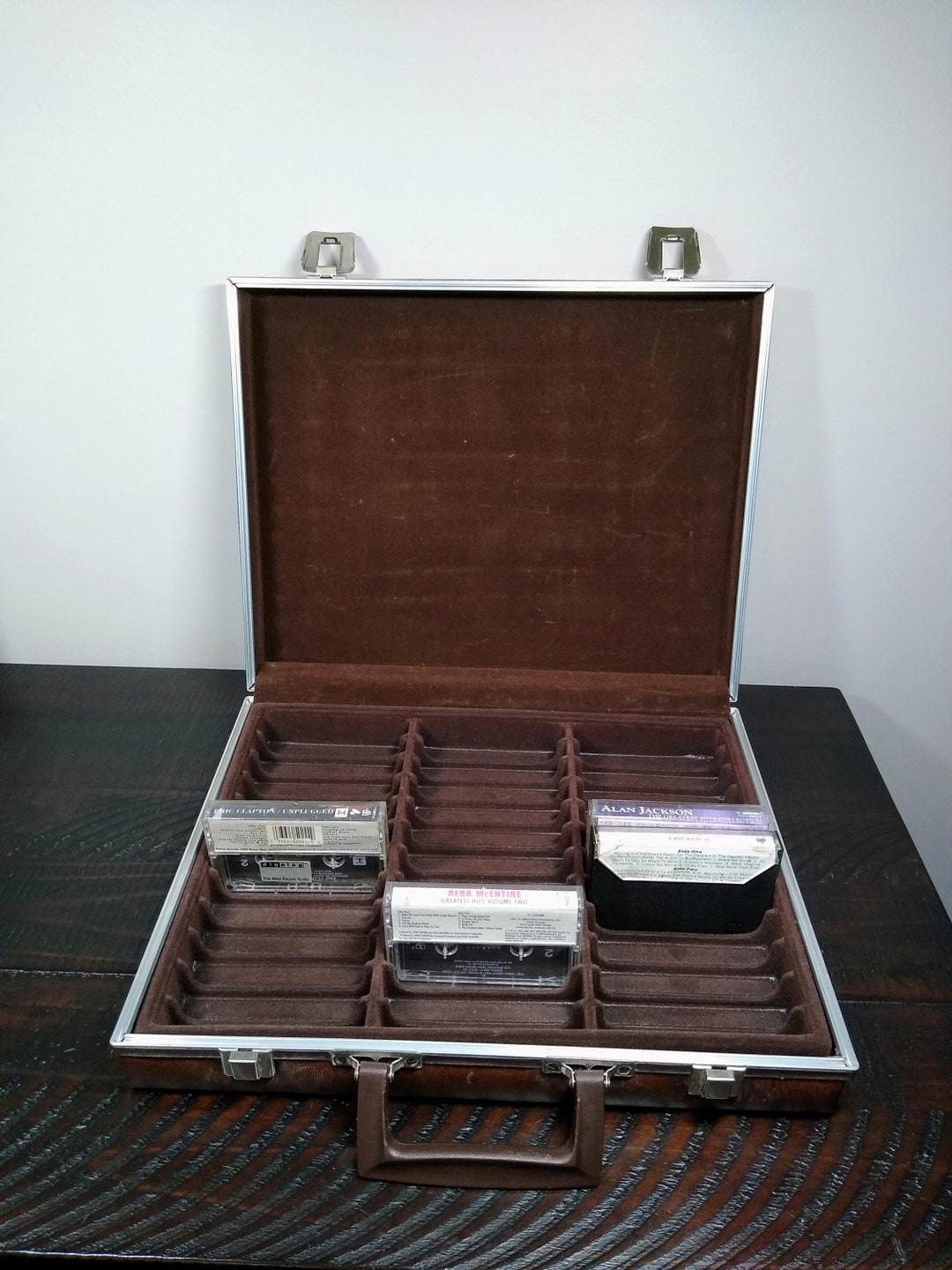 Cassette Carrying Case, Vintage Briefcase Style Tape Case, Traveling ...