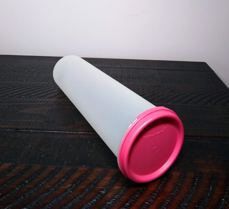 Tupperware Modular Mates Spaghetti Keeper With Dark Pink Lid, Vintage ...