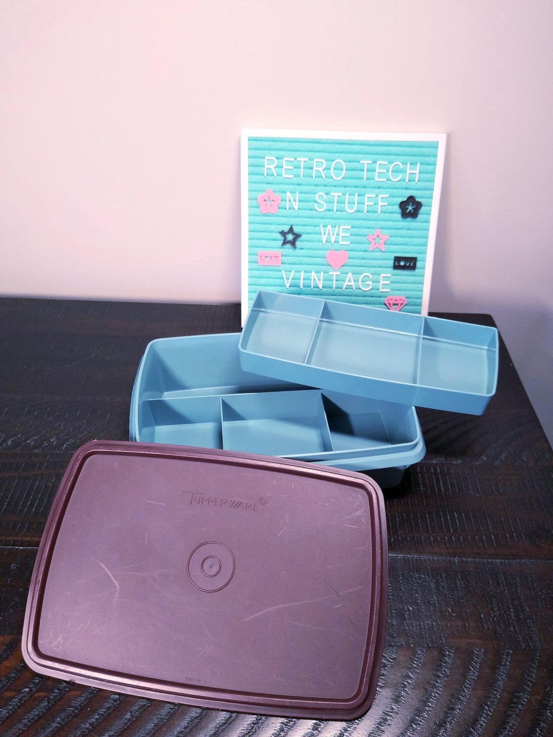 Tuppercraft Stow-n-go Storage Container, Vintage Tupperware Craft ...